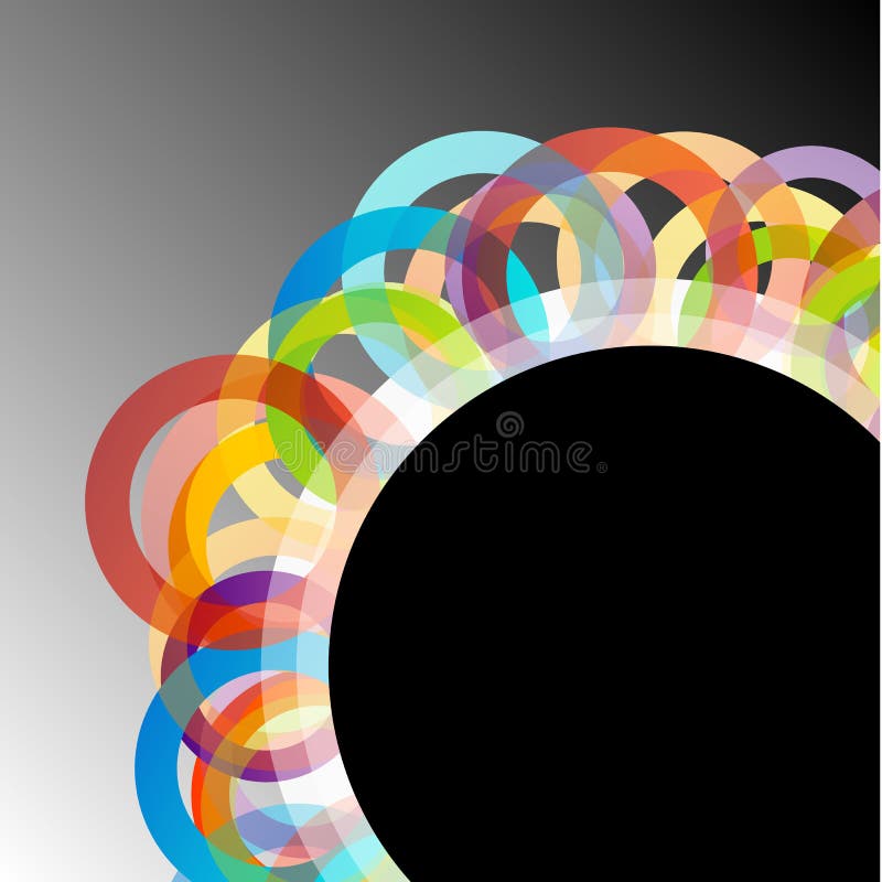 Background or Design Element with Rings Stock Illustration ...
