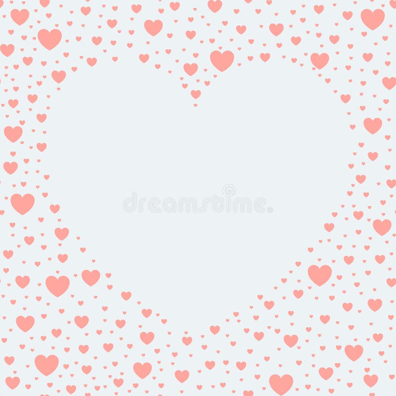 Background Filled with Small Pink Hearts Creating a Large Heart Shape ...