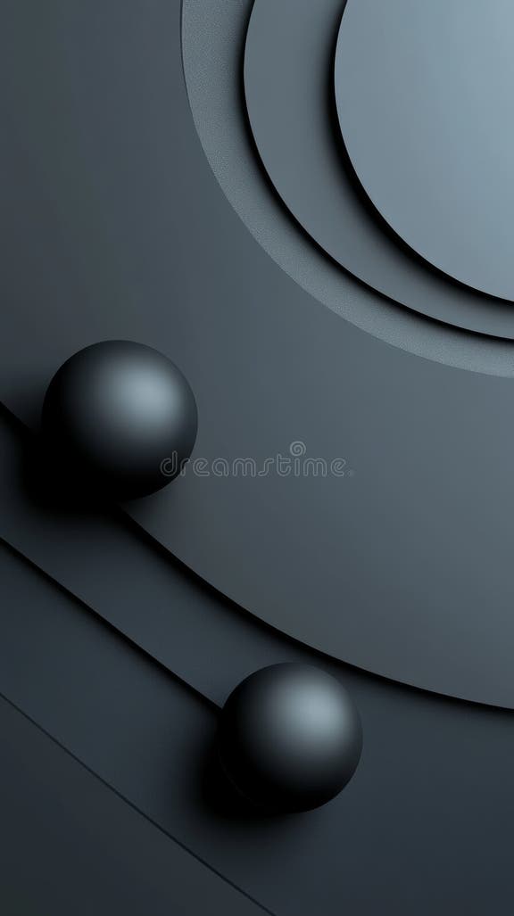 Background Design Featuring Abstract Circular Shapes and Spheres in a ...