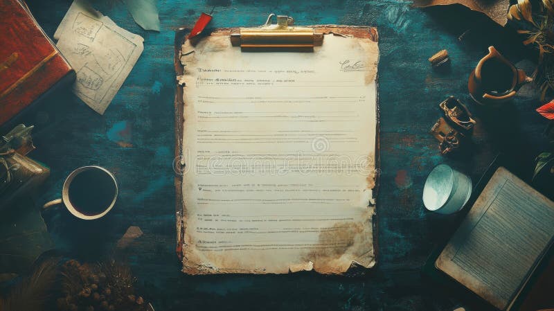 Background Design Featuring a List of Things To Do Stock Illustration ...