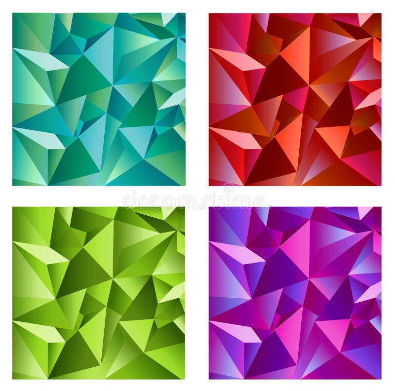 Background Design in Four Colors Stock Vector - Illustration of shape ...
