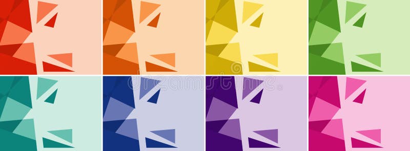 Background Design with Geometric Patterns in Different Colors Stock ...