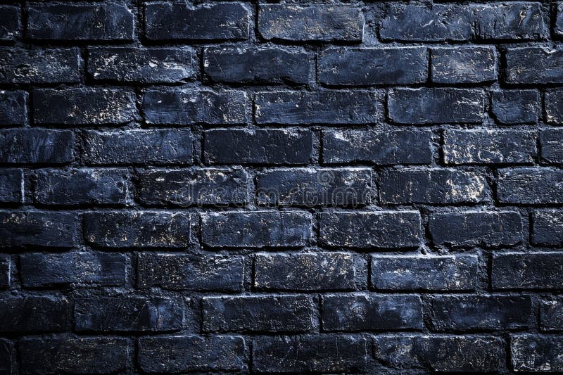 Background for Design with Navy Blue Brick Wall Texture Stock Image ...
