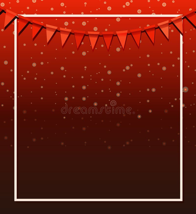 Background Design with Red Flags Stock Vector - Illustration of color ...