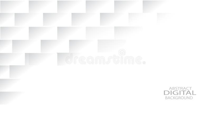 Background Design - Simple Abstract Digital on White Background Stock ...