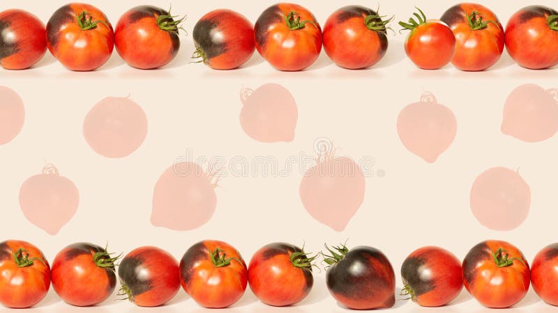 Background for Design and Text with Red Ripe Tomatoes Stock Photo ...
