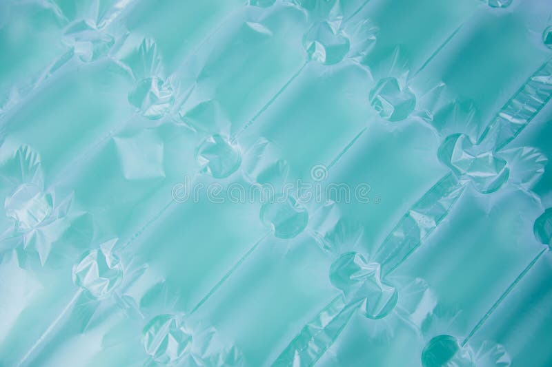 Background for Design. Textured Blue Wrap for the Safe Packaging of ...