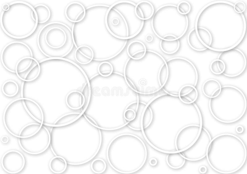 Patterned Page with Circular Patterns. White Shapes. Stock Vector ...
