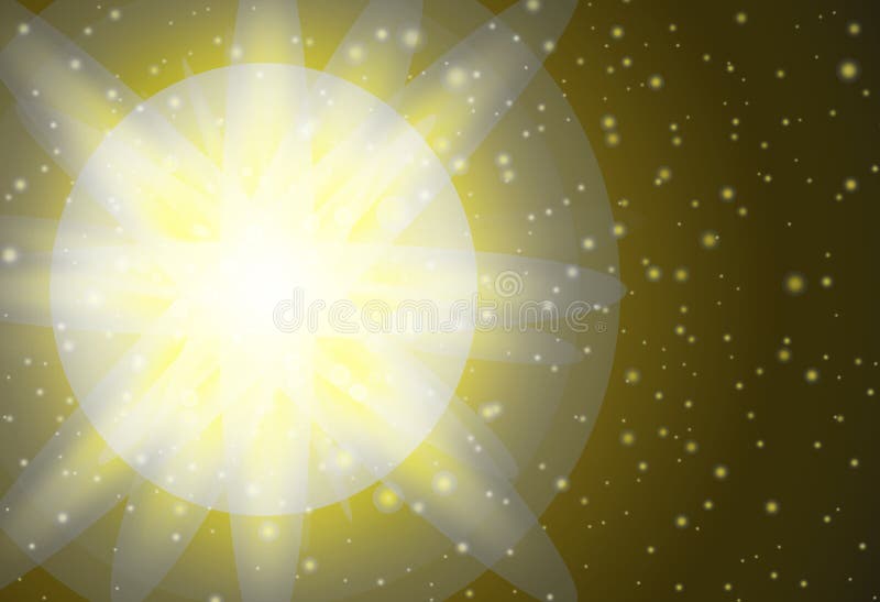 Background Design with Yellow Bright Light Stock Illustration ...