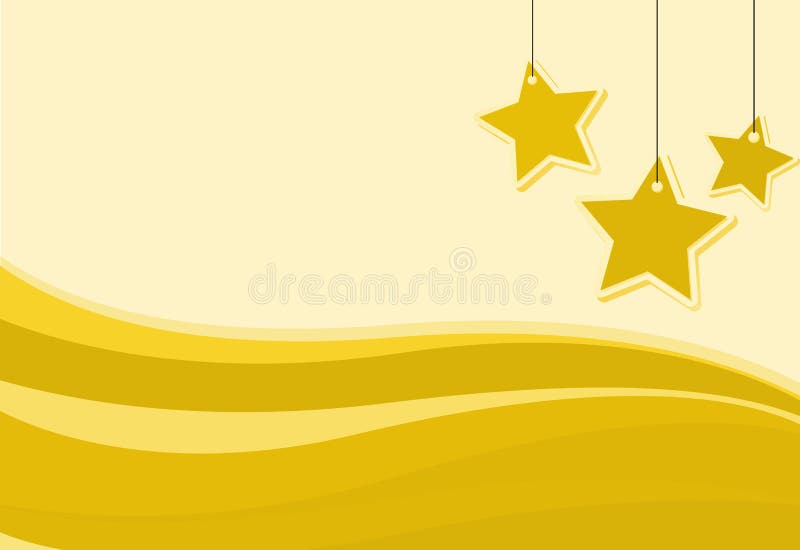 Background Design with Yellow Stars Stock Illustration - Illustration ...
