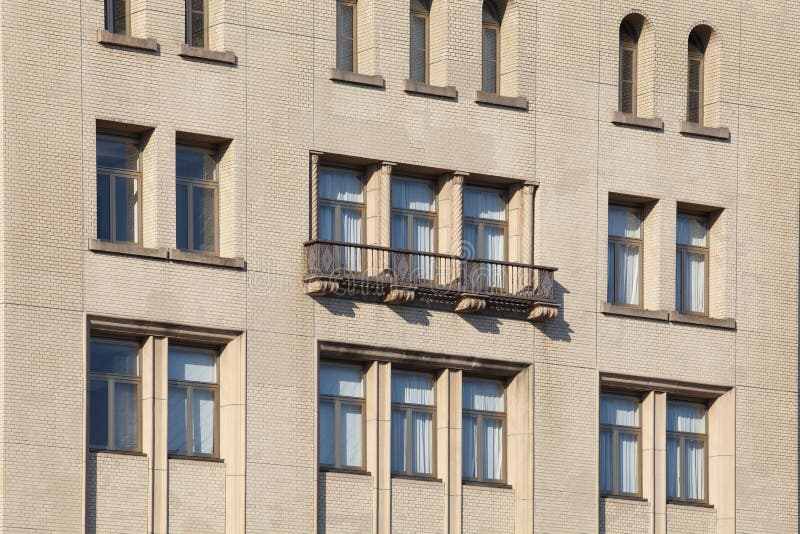 Detail of Windows in High-rise Stock Photo - Image of condominium ...