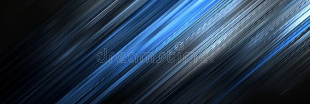 Background with Diagonal Vibrant Bright Blue and Black Oblique Stripes ...