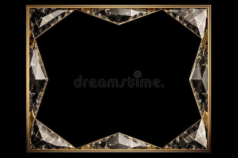 Diamond Frame . Abstract Geometric Frames Stock Image - Image of dome ...