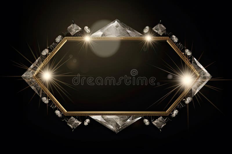 Diamond Frame . Abstract Geometric Frames Stock Illustration ...