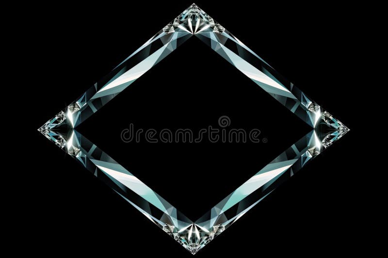 Diamond Frame . Abstract Geometric Frames Stock Illustration ...