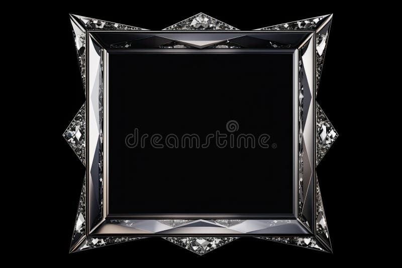 Diamond Frame . Abstract Geometric Frames Stock Photo - Image of wing ...