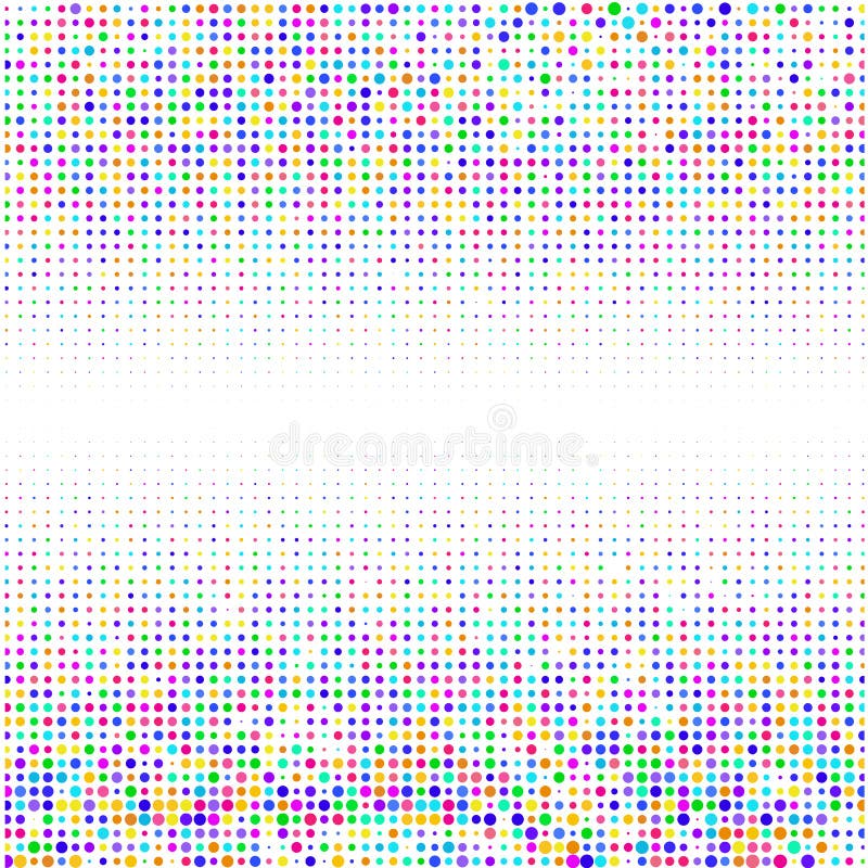 Background of Different Colored Dots of Different Sizes Located in ...