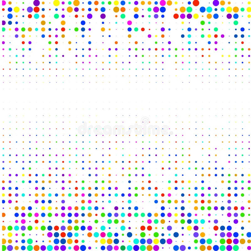 Background of Different Colored Dots of Different Sizes Located in ...