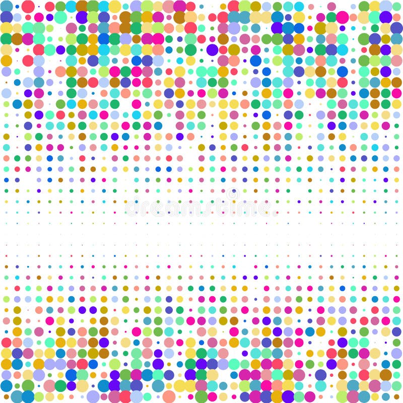 Background of Different Colored Dots of Different Sizes Located in ...