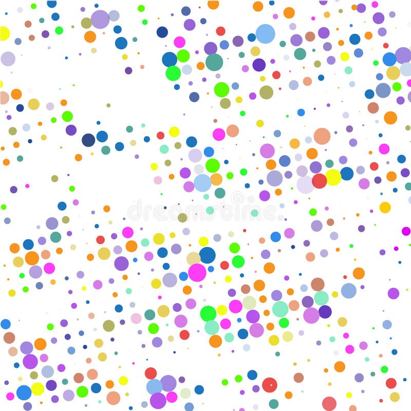Background of Different Colored Dots of Different Sizes Located in ...