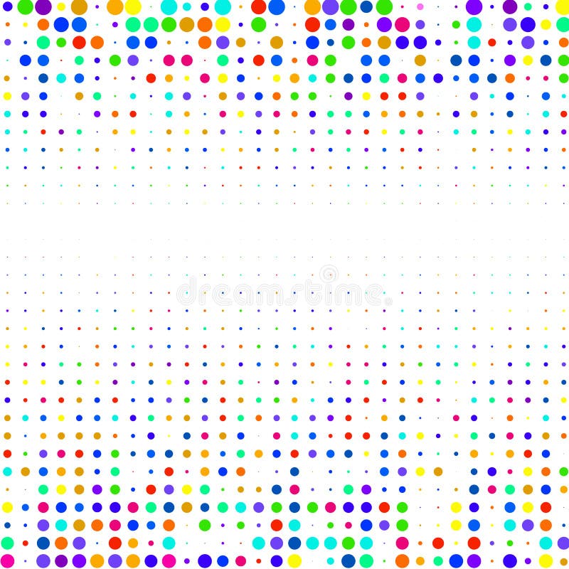 Background of Different Colored Dots of Different Sizes Located in ...