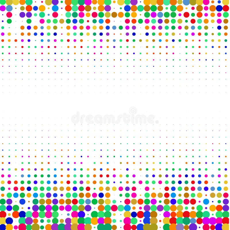 Background of Different Colored Dots of Different Sizes Located in ...