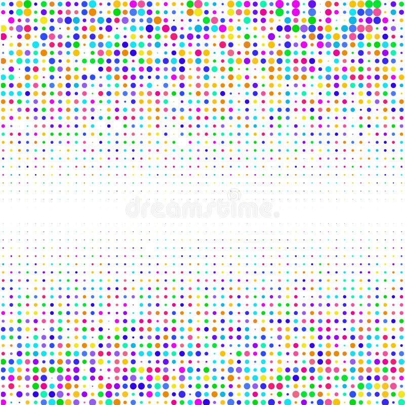 Background of Different Colored Dots of Different Sizes Located in ...