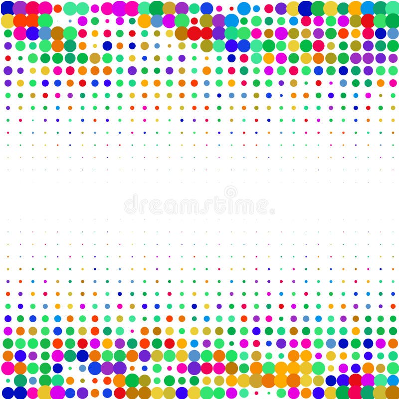Background of Different Colored Dots of Different Sizes Located in ...