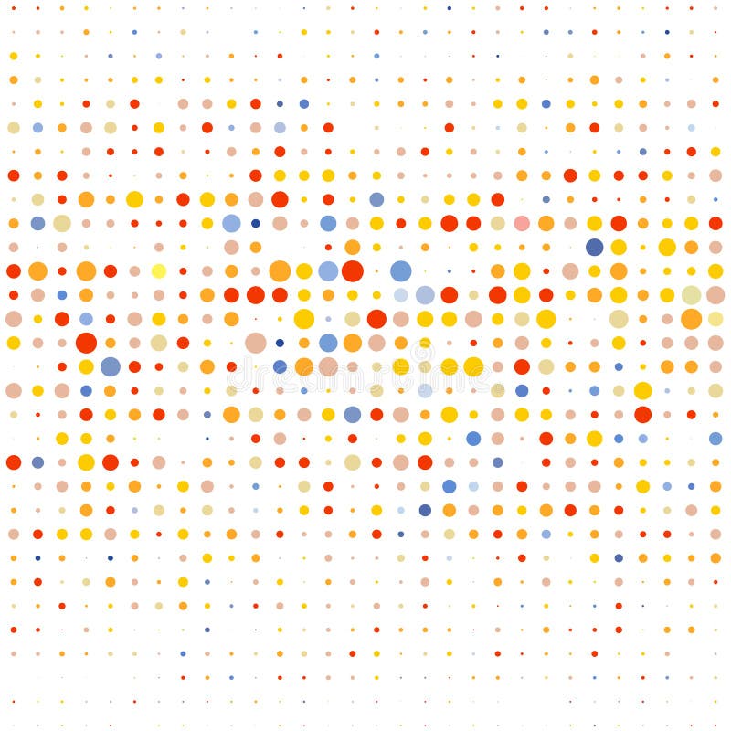 Background of Different Colored Dots of Different Sizes Located in ...