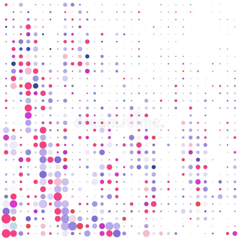 Background of Different Colored Dots of Different Sizes Located in ...
