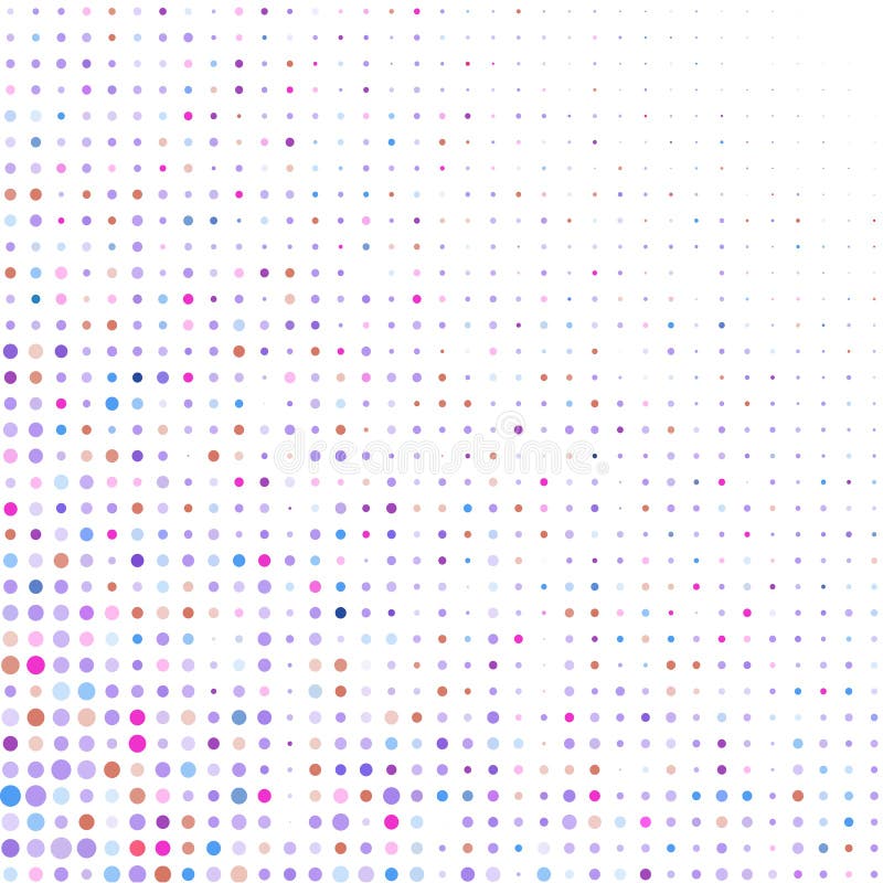 Background of Different Colored Dots of Different Sizes Located in ...