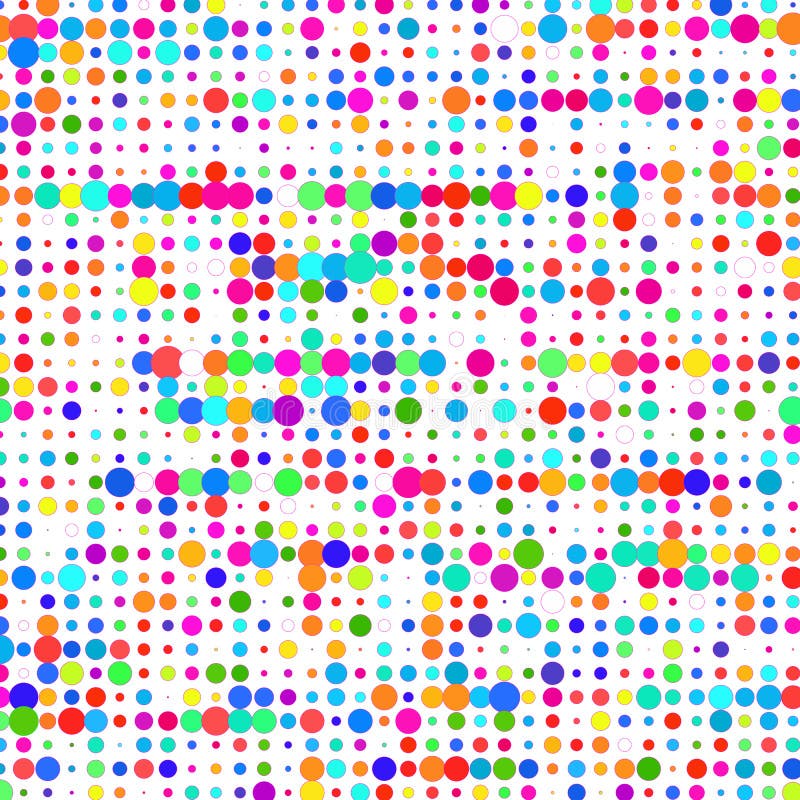 The Background of Different Colored Dots of Variable Sizes, Located of ...