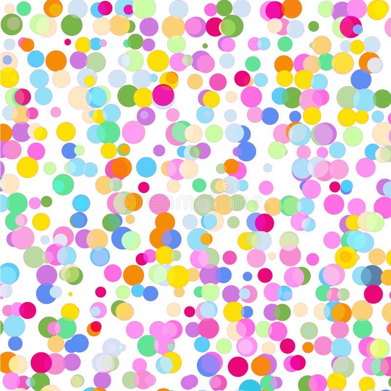 The Background of Different Colored Dots of Variable Sizes, Located of ...