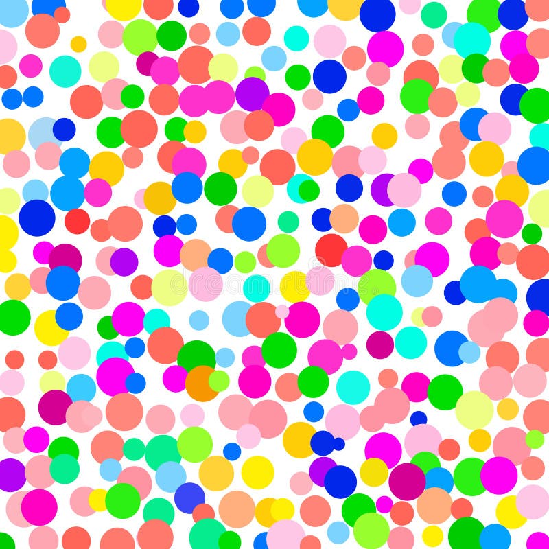 The Background of Different Colored Dots of Variable Sizes, Located of ...