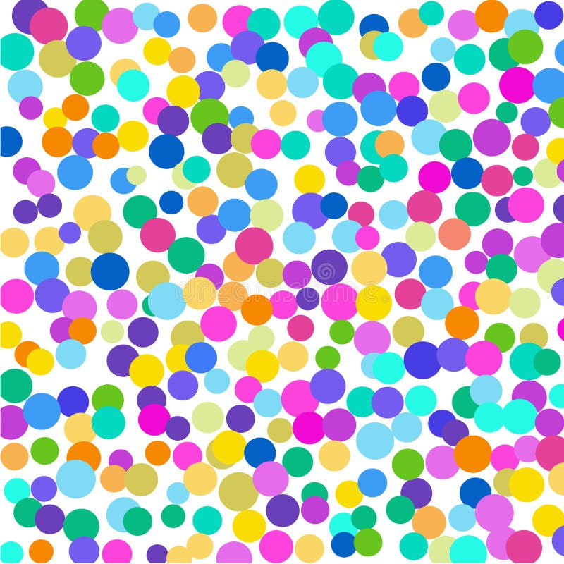 The Background of Different Colored Dots of Variable Sizes, Located of ...