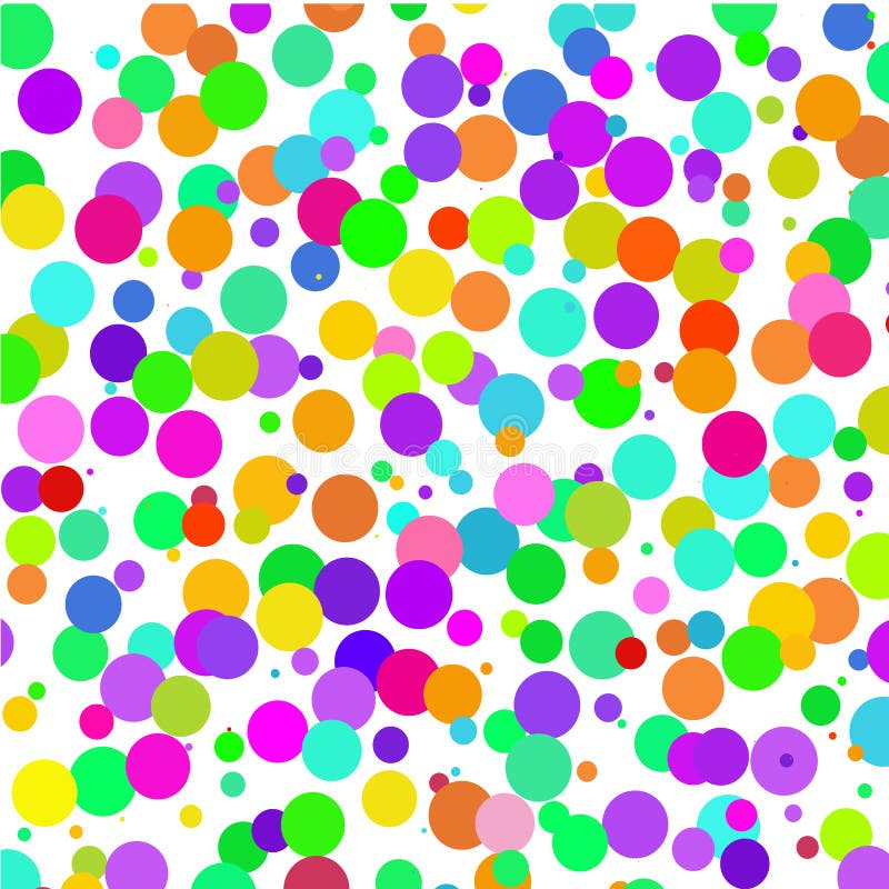 The Background of Different Colored Dots of Variable Sizes, Located of ...