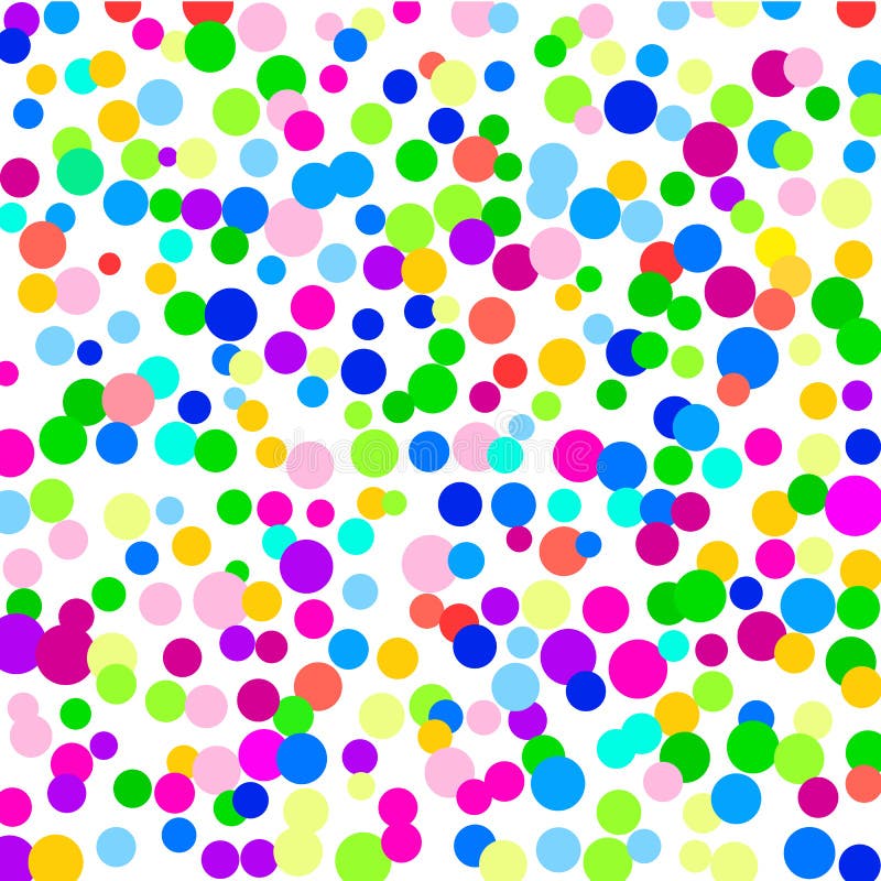 The Background of Different Colored Dots of Variable Sizes, Located of ...