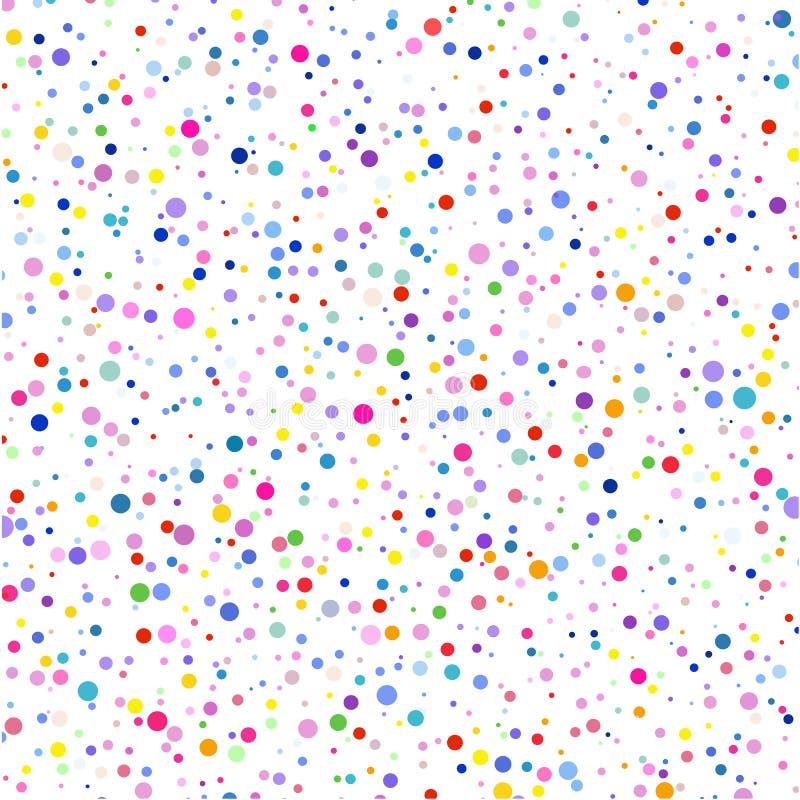 The Background of Different Colored Dots of Variable Sizes, Located of ...