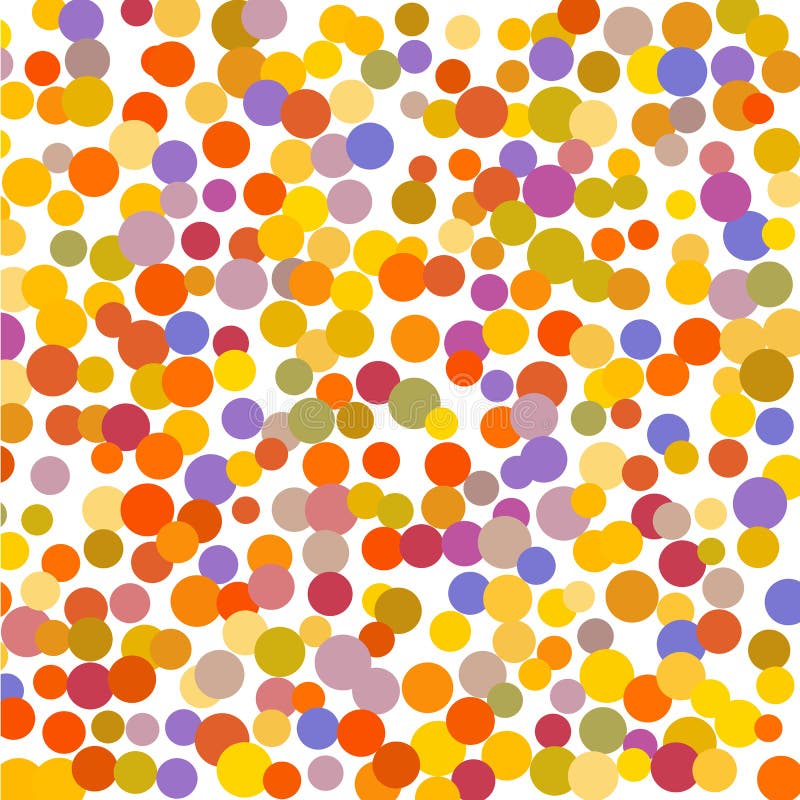 The Background of Different Colored Dots of Variable Sizes, Located of ...