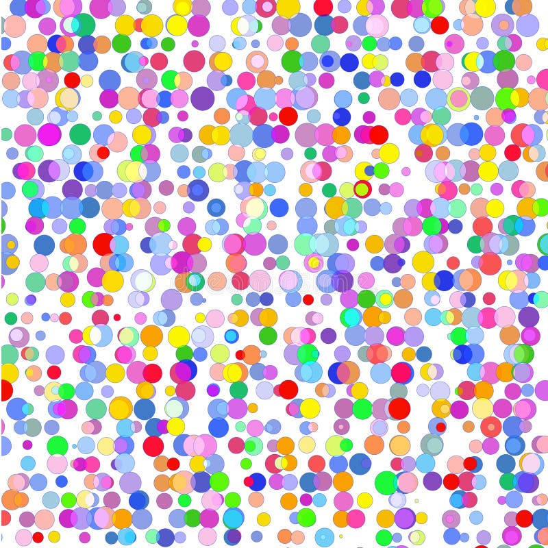 The Background of Different Colored Dots of Variable Sizes, Located of ...