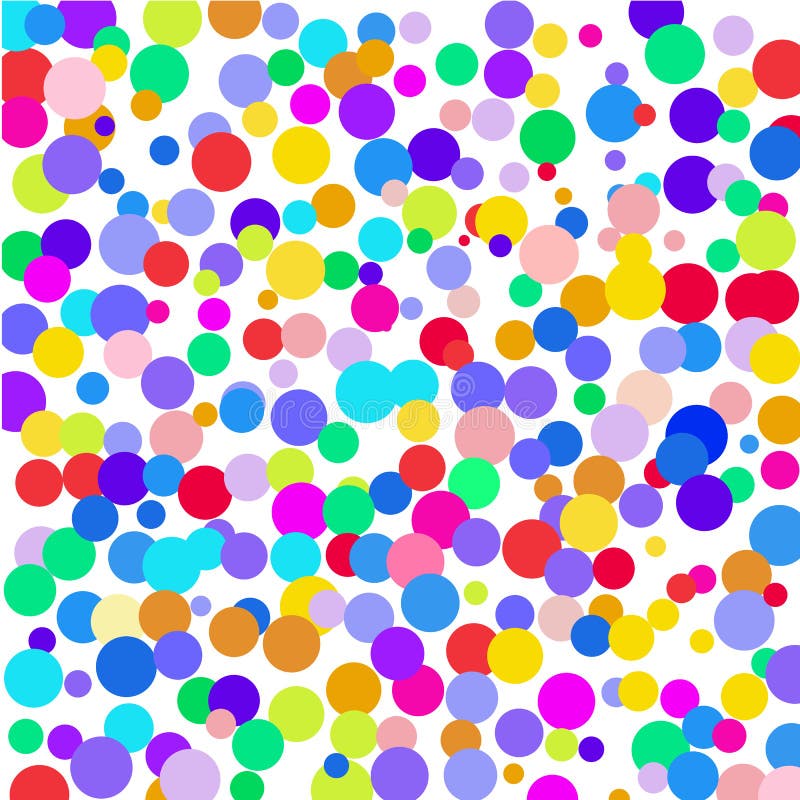 The Background of Different Colored Dots of Variable Sizes, Located of ...