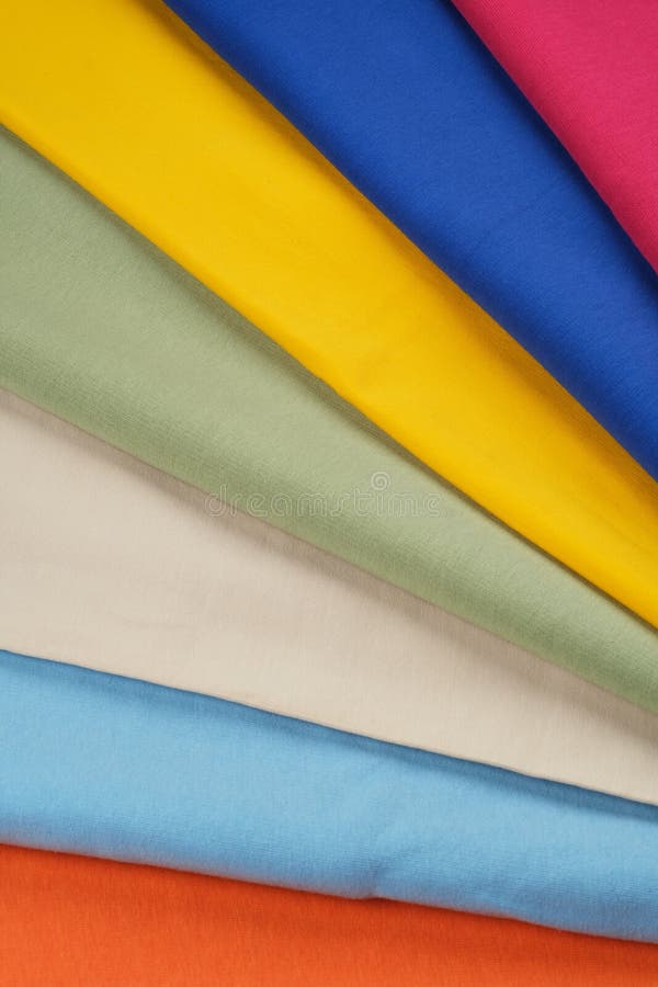 Background of Different Colors of Fabric. Material for Sewing Stock ...