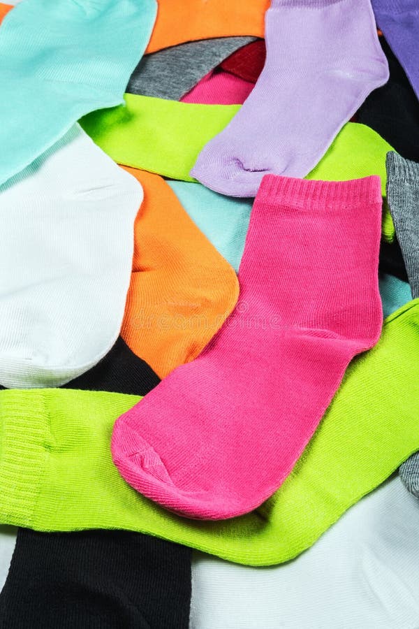 Background of Different Colors Textile Socks Stock Image - Image of ...