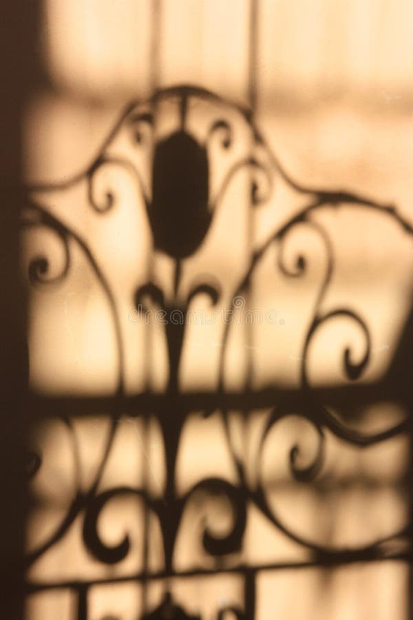 Background with Different Shapes of Light and Shade of Orange Color ...