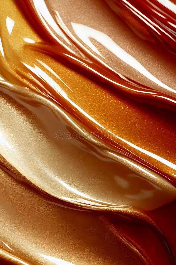 Brown and Orange Paint or Makeup, Generative AI Stock Illustration ...