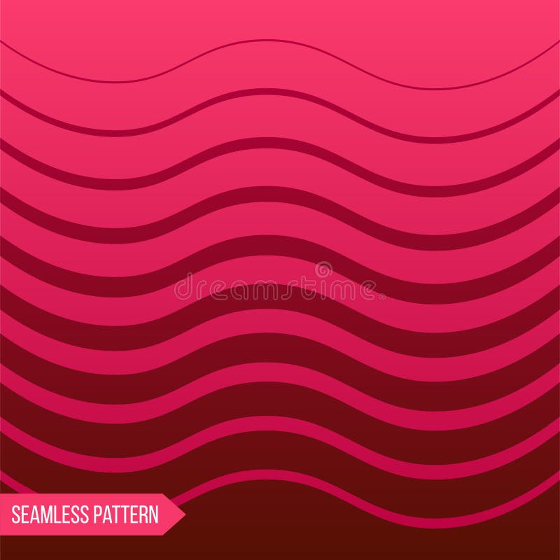 Background of Different Sized Curved Lines in Red Colored Gradient ...