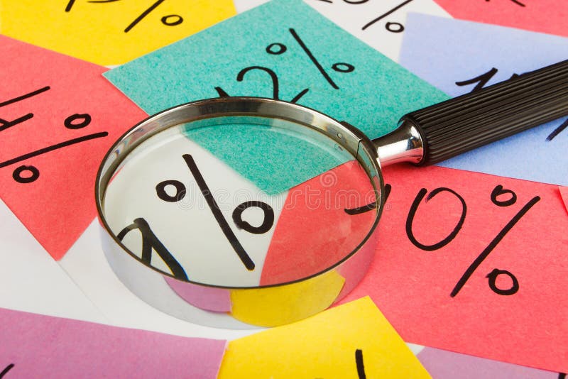 Background from Different Stickers with Business Sings and Symbols ...