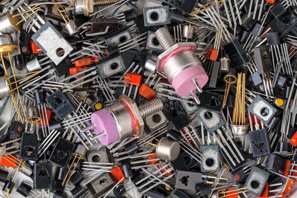Background of Different Transistors Stock Photo - Image of detail ...