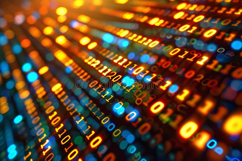 The Background Of Digital Binary Code Program Code Abstract 9534