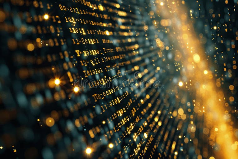 The Background of Digital Binary Code, Program Code, Abstract Technological Background Stock ...